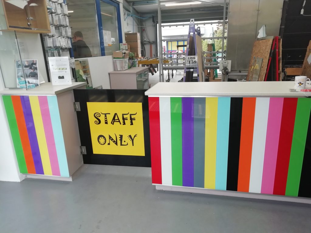 Cornwall Glass Trade Counter