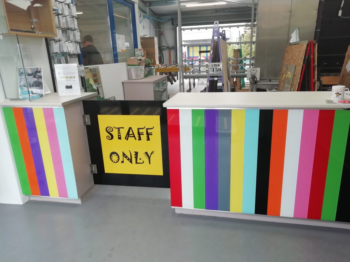 Cornwall Glass Trade Counter